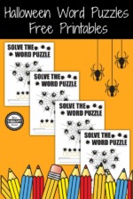 Free Printable Halloween Word Puzzles - Your Therapy Source