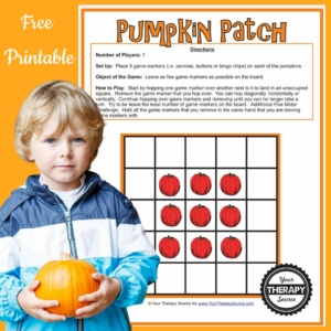 Pumpkin Fine Motor Activities - Your Therapy Source