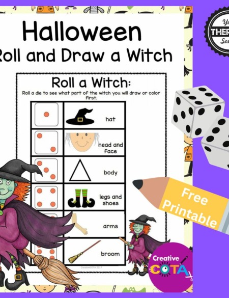 Halloween Witch Drawing: A Fun Activity for Classroom, Therapy, and ...