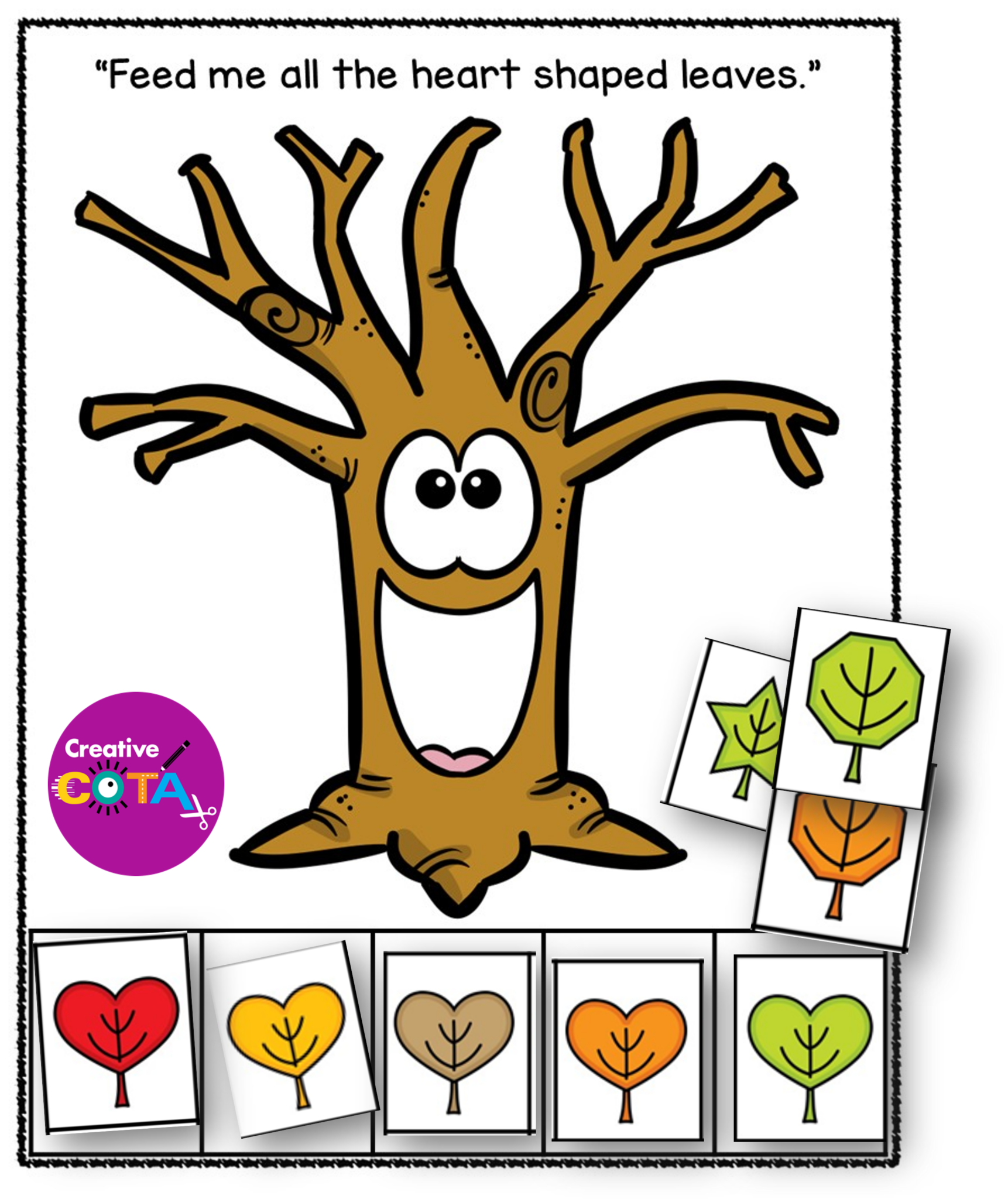 Fall Shape Sorting Activities - Your Therapy Source