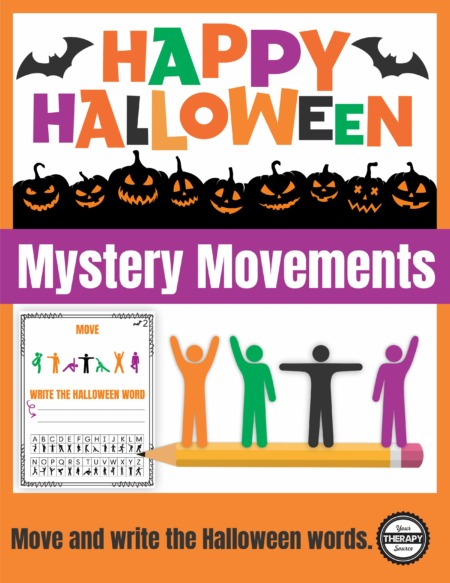 Halloween Mystery Move and Write - Your Therapy Source