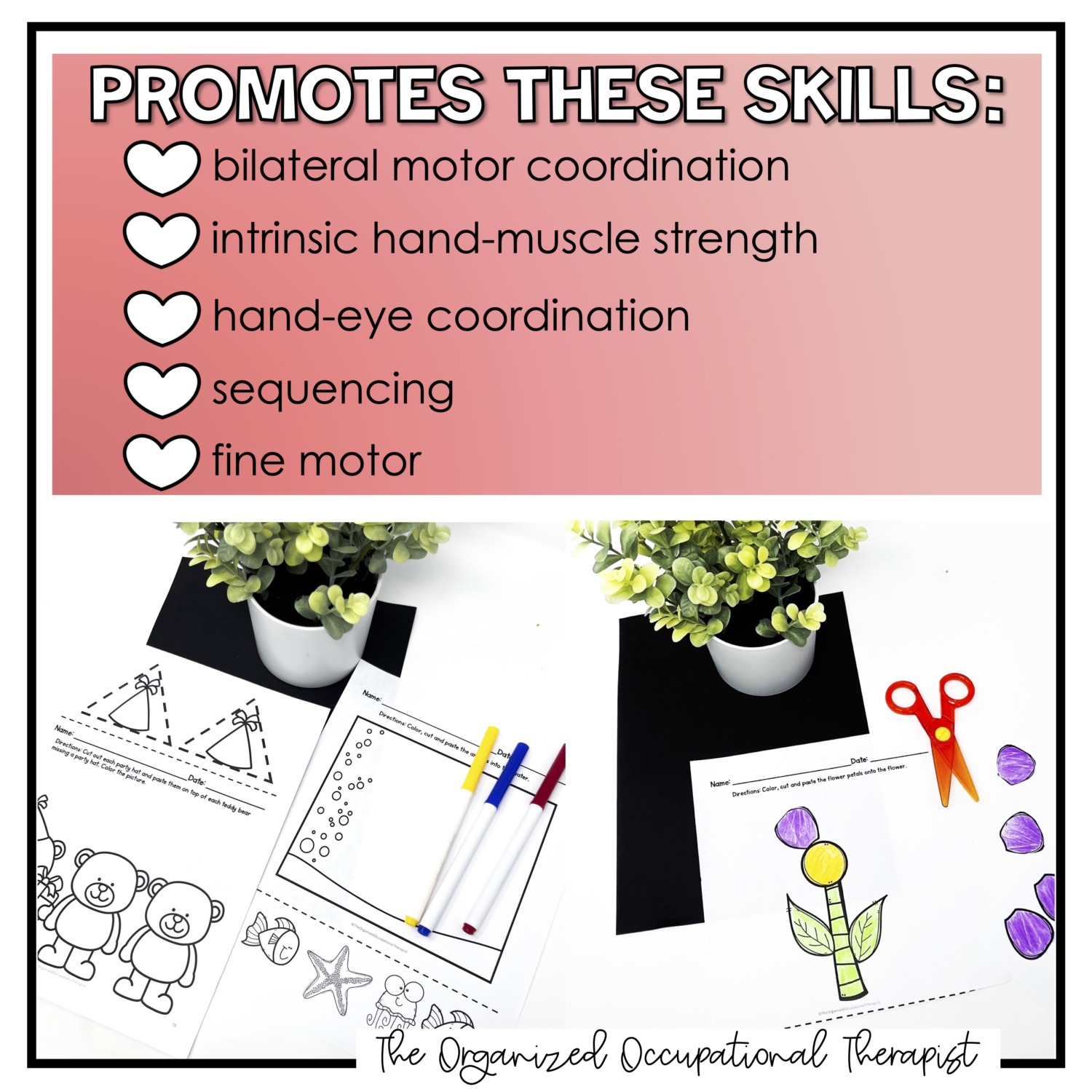 Scissor Skills Practice Worksheets - Your Therapy Source