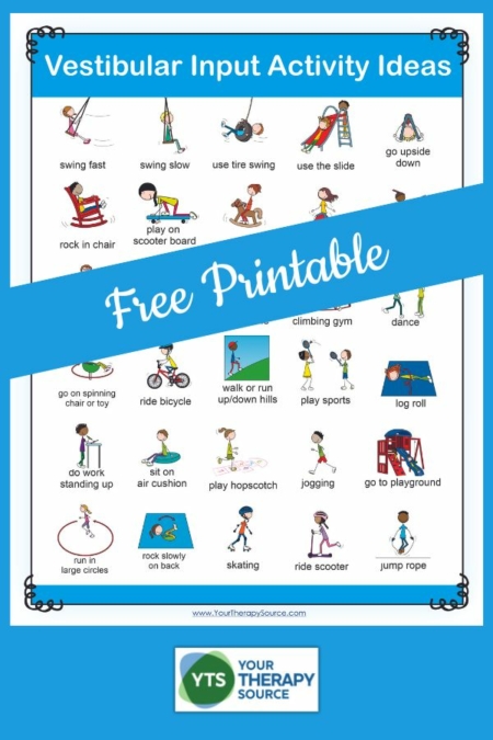 Vestibular Input Activities and Ideas to Help Children - Your Therapy ...