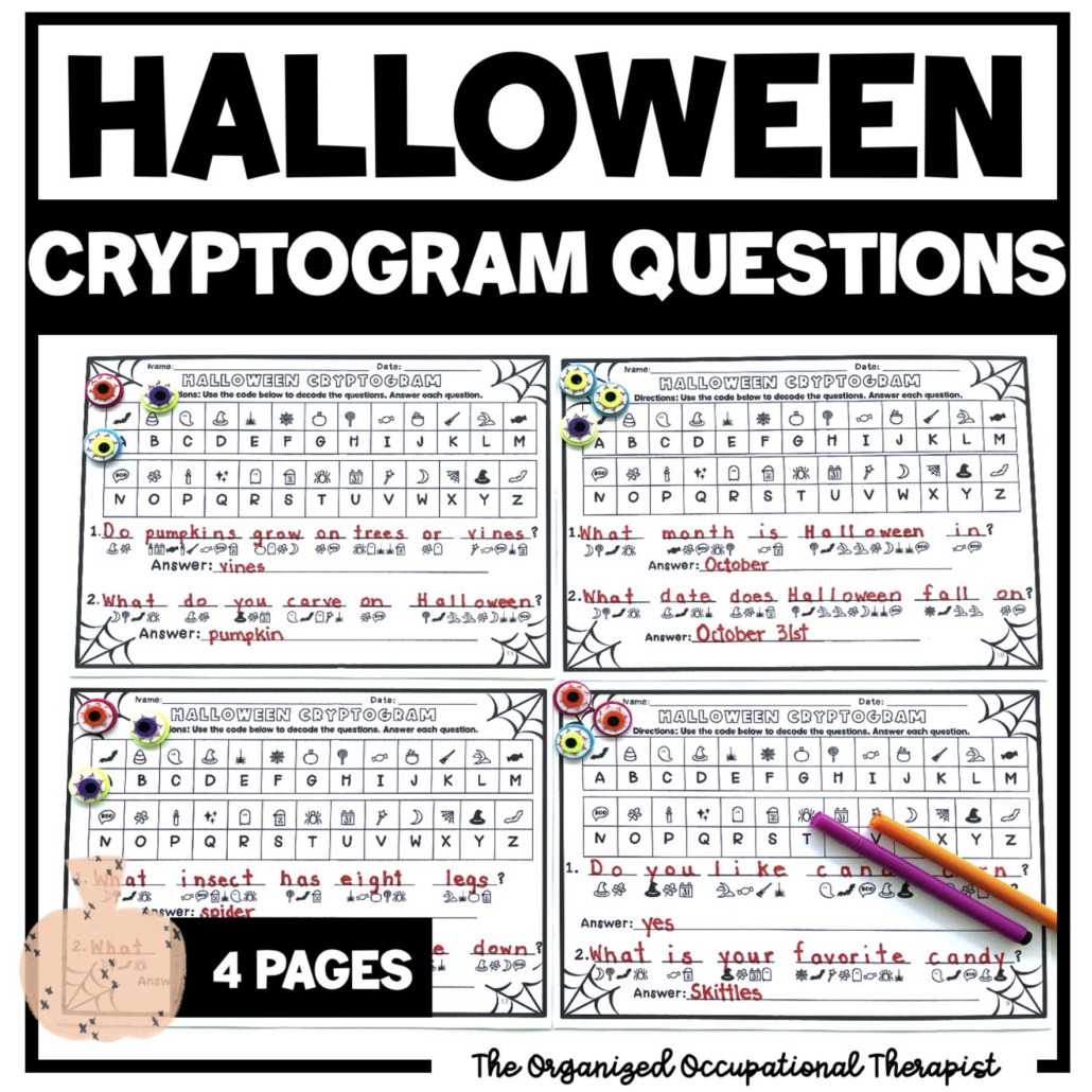 Halloween Fine Motor Packet - Your Therapy Source