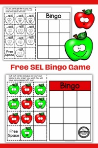 Apple Bingo Game for Kids - Free SEL Activity - Your Therapy Source