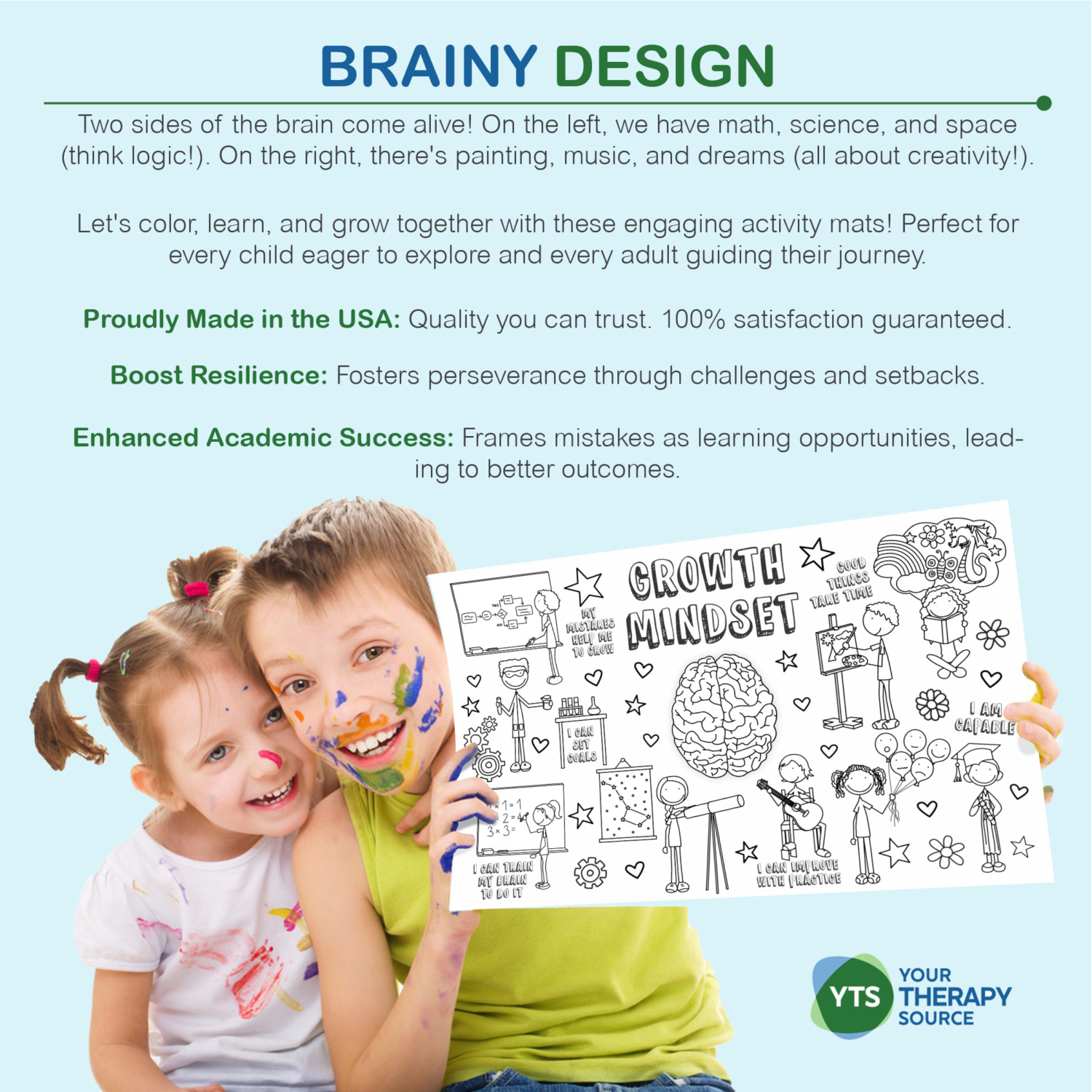 Growth Mindset Coloring Pages - BULK Classroom Pack - Your Therapy Source