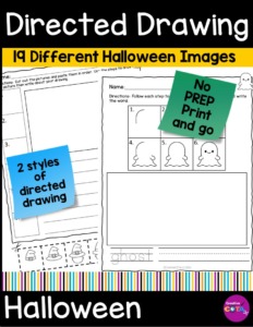 Halloween Directed Drawing and Writing - Your Therapy Source
