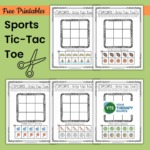 Sports Tic Tac Toe - Free Printables - Your Therapy Source