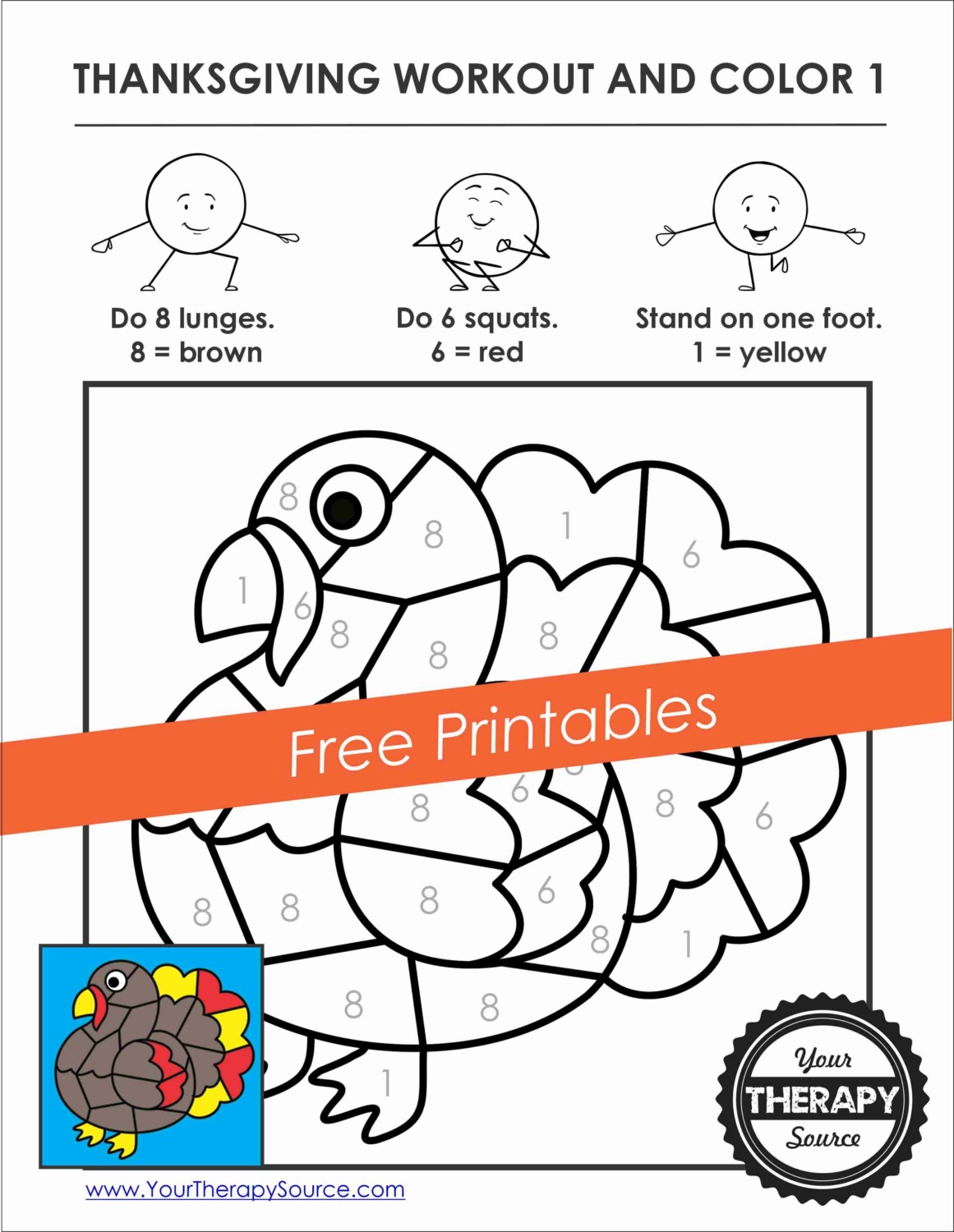 Thanksgiving Color By Number Worksheets - Free Printables with a Twist ...