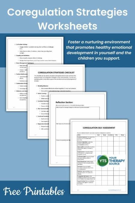 Coregulation Strategies Worksheet - Techniques to Calm Kids - Your ...