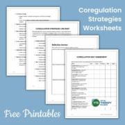 Coregulation Strategies Worksheet - Techniques to Calm Kids - Your ...