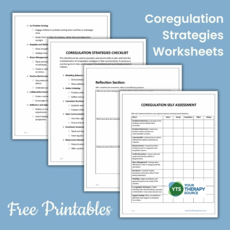 Coregulation Strategies Worksheet - Techniques to Calm Kids - Your ...