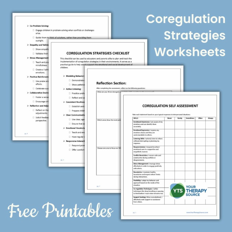 Free Occupational Therapy Worksheets and PT Resources - Your Therapy Source