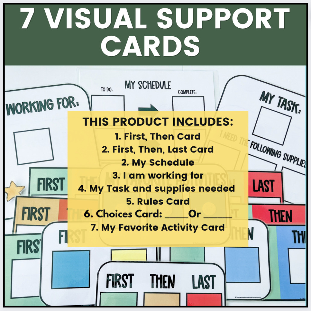 Visual Schedule Cards - Your Therapy Source