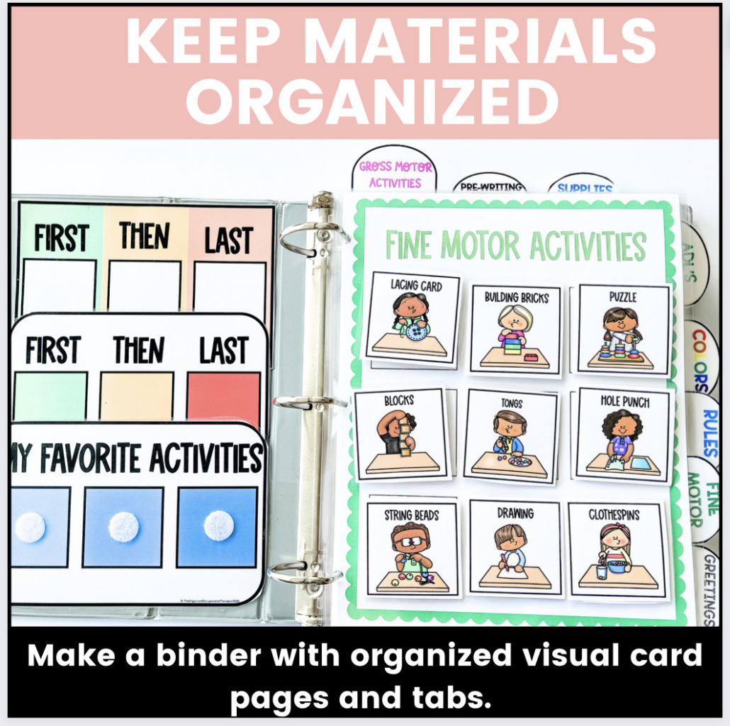 Visual Schedule Cards - Your Therapy Source