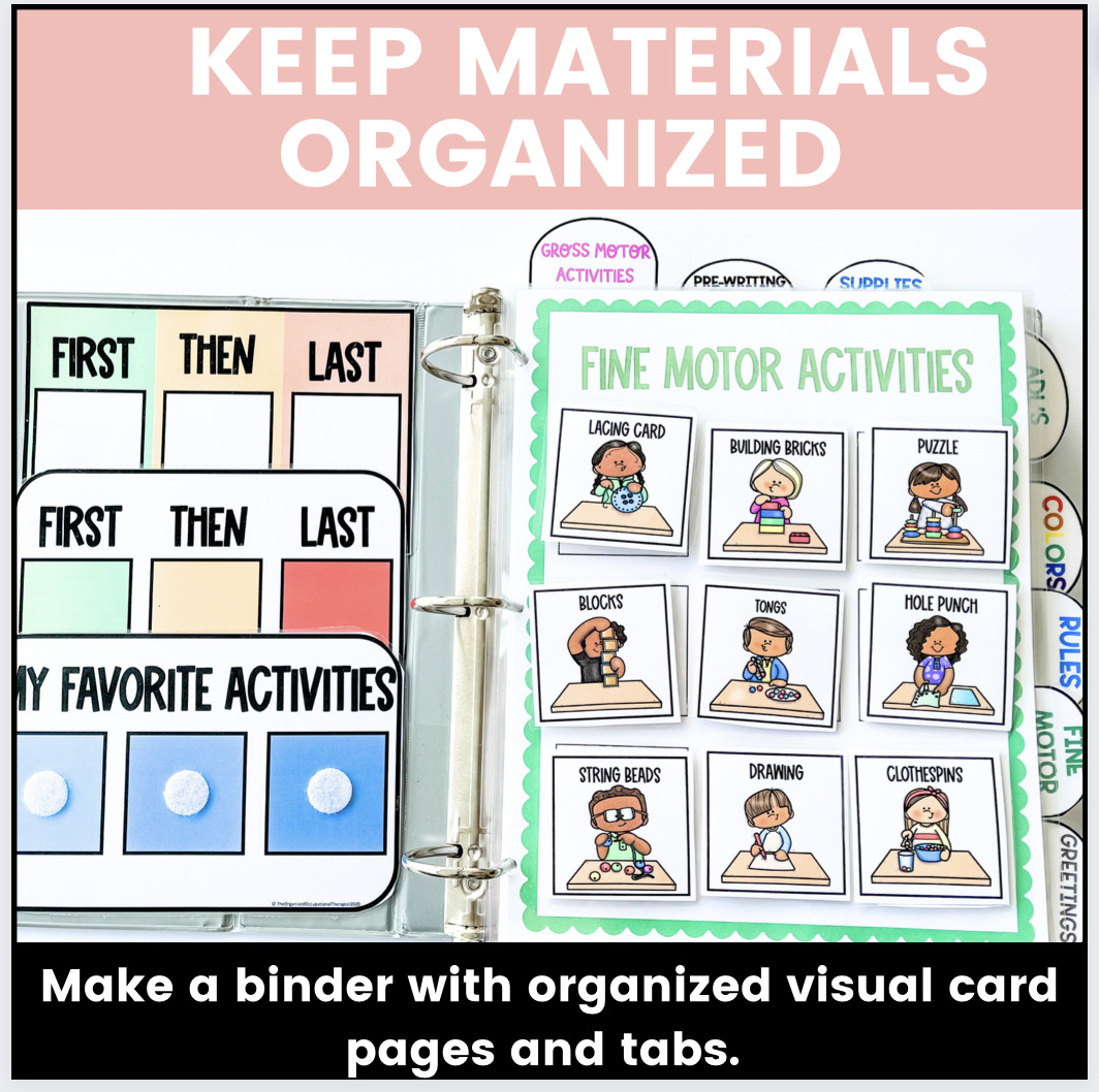 Visual Schedule Cards - Your Therapy Source