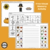 Free Fall Visual Memory Activity - Your Therapy Source