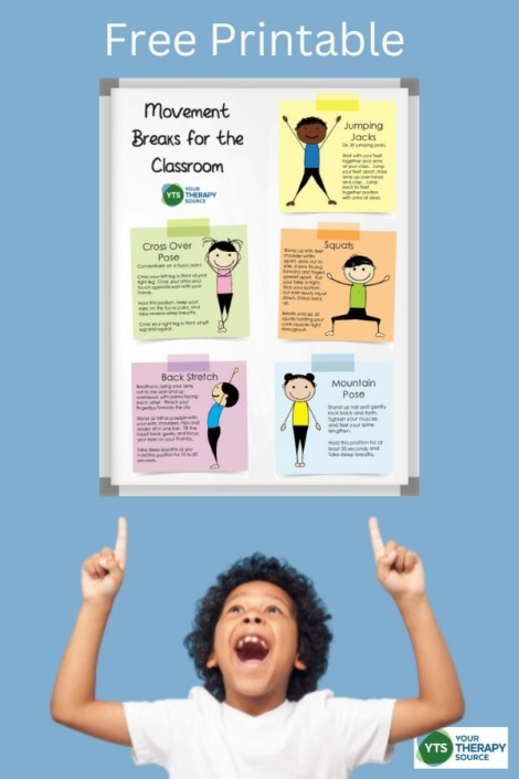 Movement Breaks for the Classroom - Free and Easy Ideas - Your Therapy ...