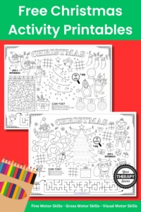 Christmas Activity Sheets Printable - Free Worksheets - Your Therapy Source