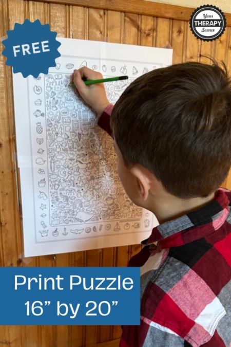 I Spy With My Little Eye - Free Printable Games - Your Therapy Source