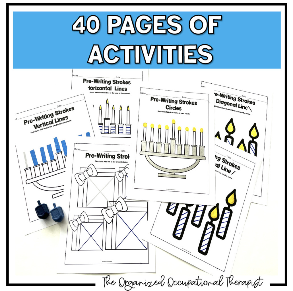Hanukkah Fine Motor Packet - Your Therapy Source