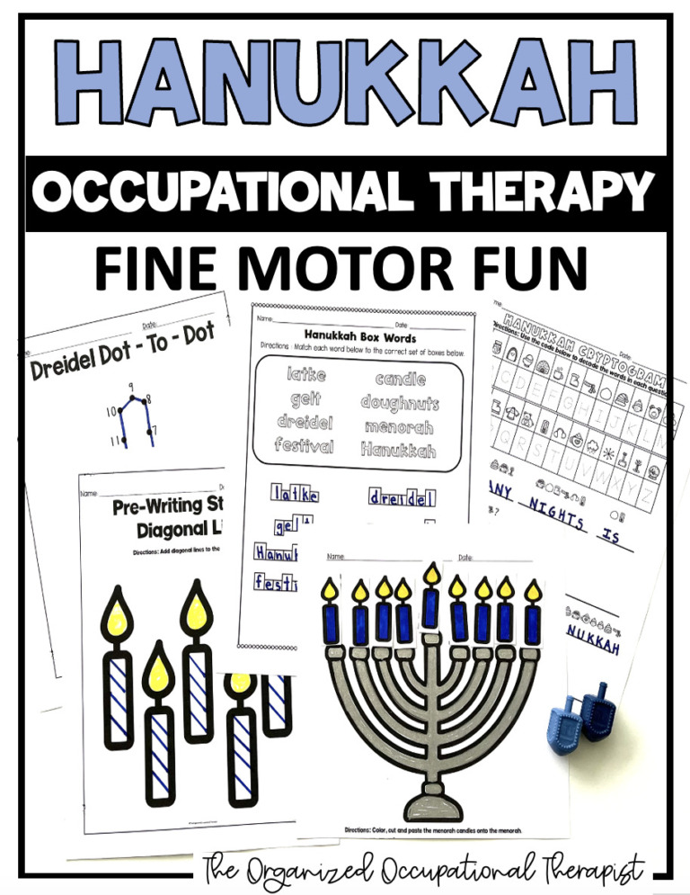 Hanukkah Fine Motor Packet - Your Therapy Source