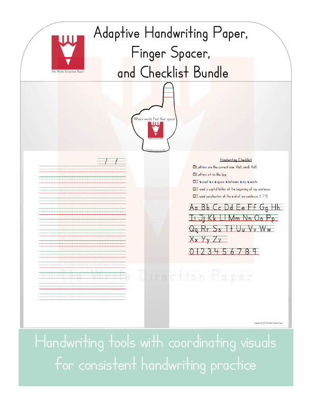 Adaptive Handwriting Paper, Checklists and More Bundle - Your Therapy ...