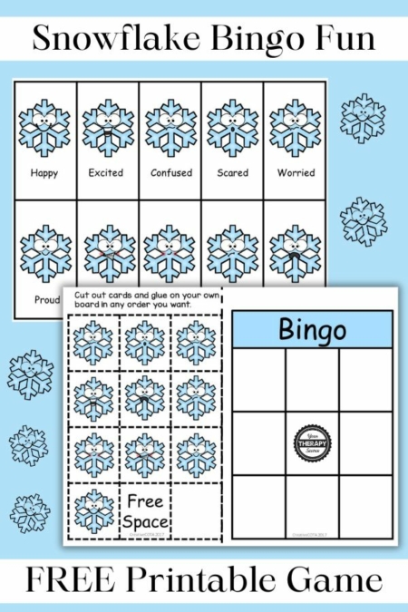 Snowflake Bingo Game - Free SEL Printable - Your Therapy Source