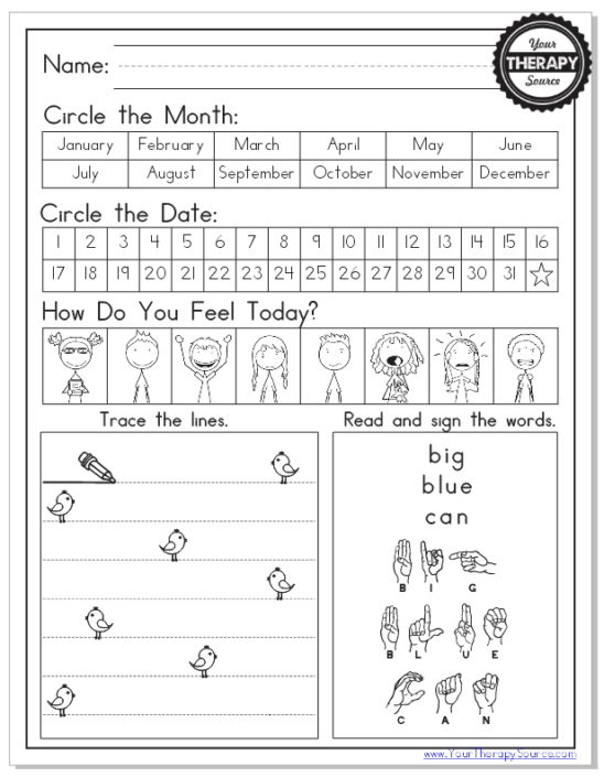 Fine Motor Journal - Your Therapy Source