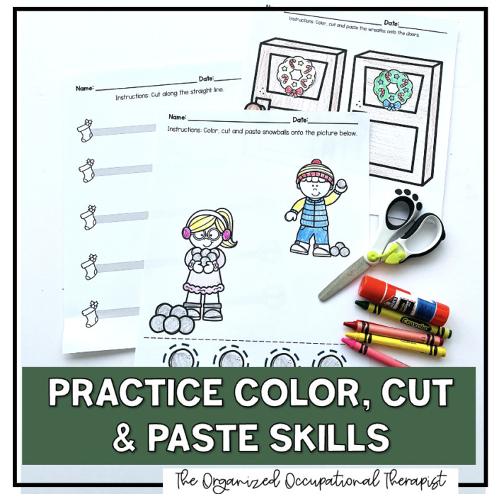 Christmas Scissor Skills Packet - Your Therapy Source