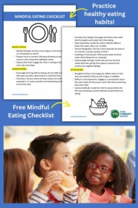 Mindful Eating Worksheets - Free Checklist - Your Therapy Source