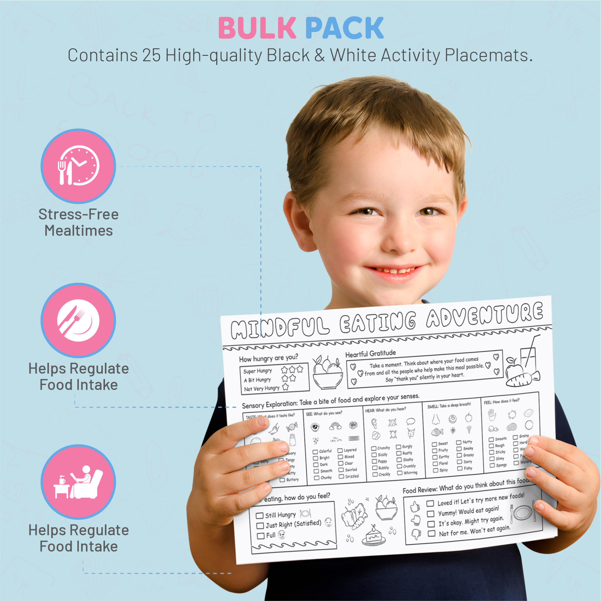 Mindful Eating Placemats - Your Therapy Source