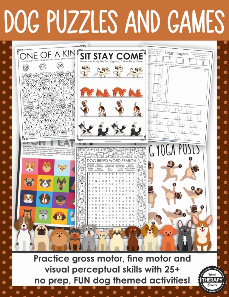 Dog Sensory Motor Packet - Your Therapy Source