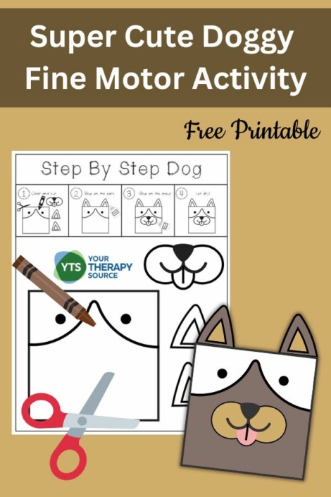 DOG WORKSHEET - FINE MOTOR ACTIVITY - Your Therapy Source