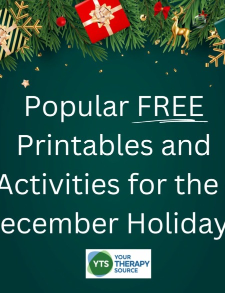 Popular December Holiday Freebies - Your Therapy Source