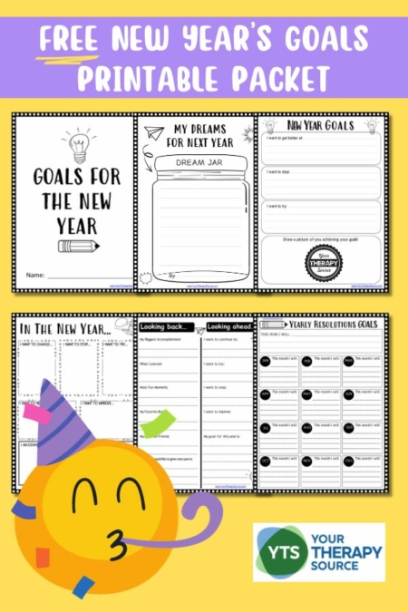 New Year's Resolution Worksheet Free Printable PDF - Your Therapy Source