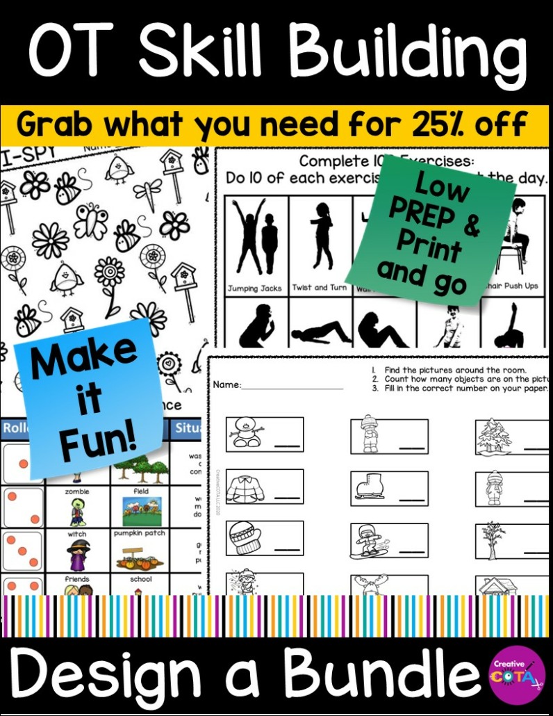 OT Skill Building Monthly Bundle - Your Therapy Source