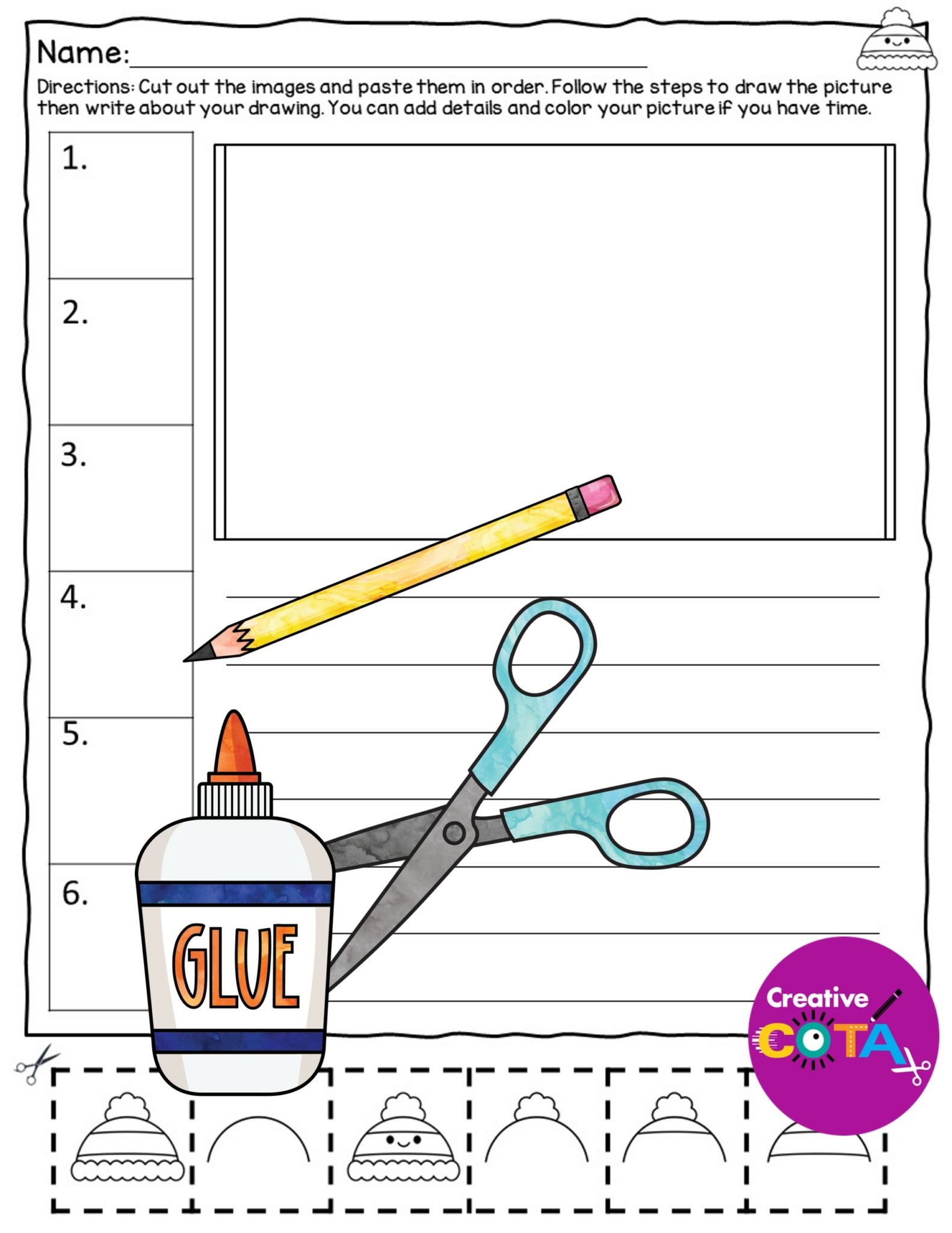 Winter Themed Directed Drawing and Writing Prompts - Your Therapy Source