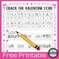 Valentine Cryptogram Free Printable Puzzle - Your Therapy Source