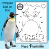 Penguin Dot to Dot Free Printable - Your Therapy Source