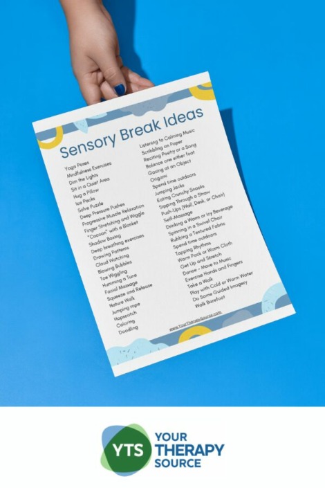 Sensory Breaks - Free Printable - Your Therapy Source