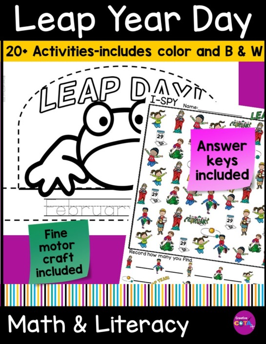 Leap Year Sensory Motor Packet - Your Therapy Source
