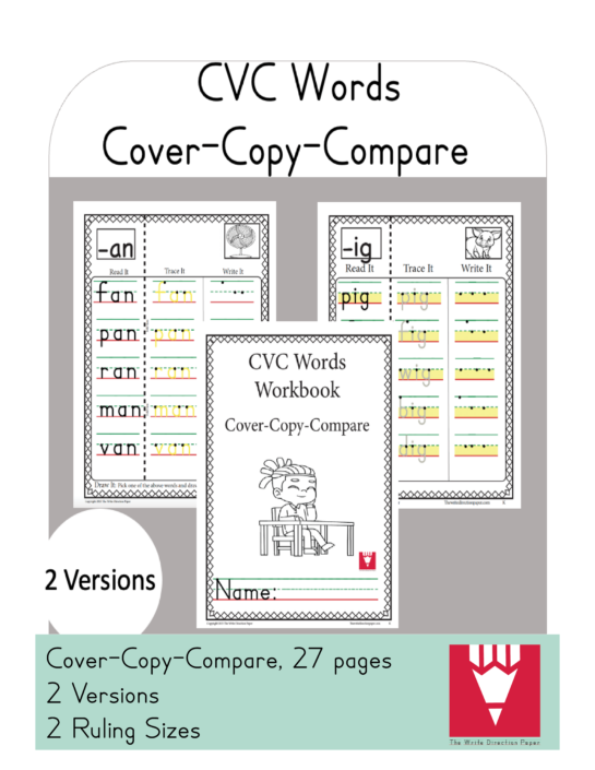 CVC Words Read It Trace It Write It - Your Therapy Source