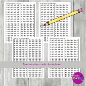 Letter Reversals Game, Worksheets and Task Cards - Your Therapy Source