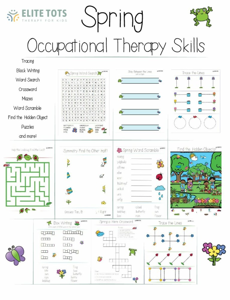 Spring Occupational Therapy Packet - Your Therapy Source