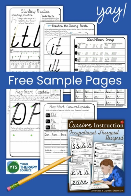 Free Printable Cursive Writing Worksheets - Your Therapy Source