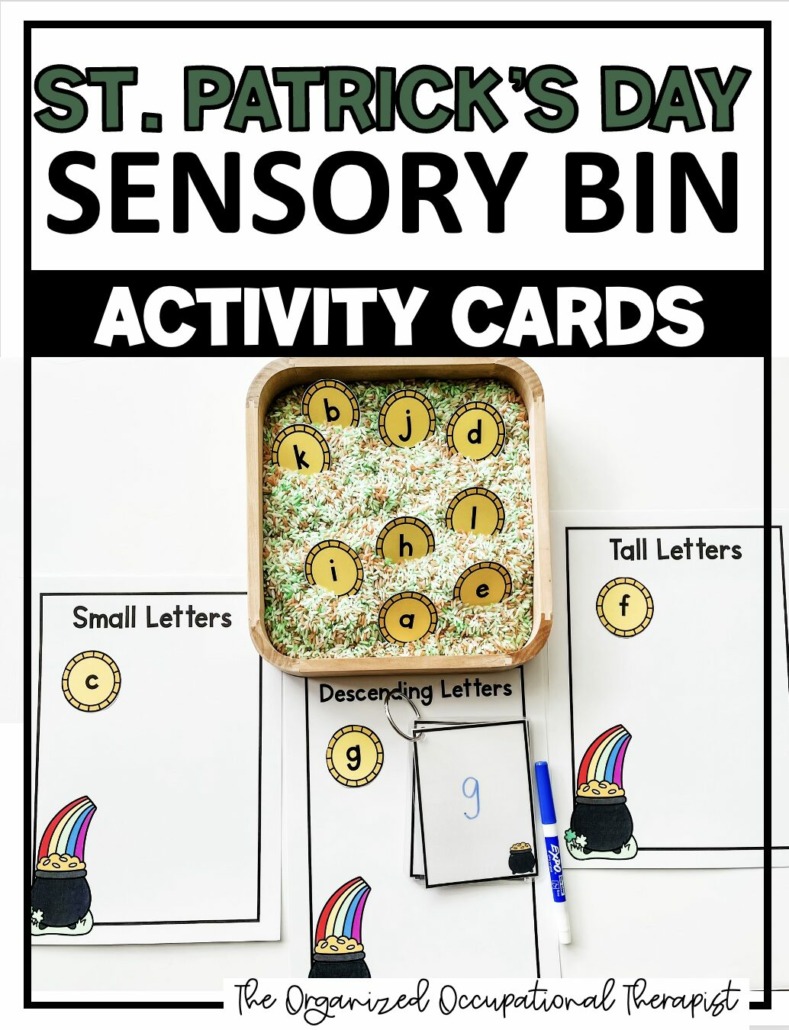 St. Patrick's Day Sensory Bin Activity Card Bundle - Your Therapy Source