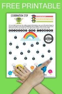 Rainbow Activity - Free Printable Crossing Midline - Your Therapy Source
