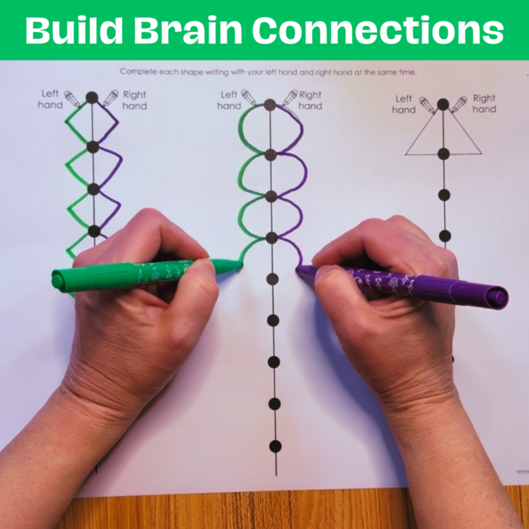 Brain Bridges Bilateral Coordination Worksheets DIGITAL - Your Therapy ...