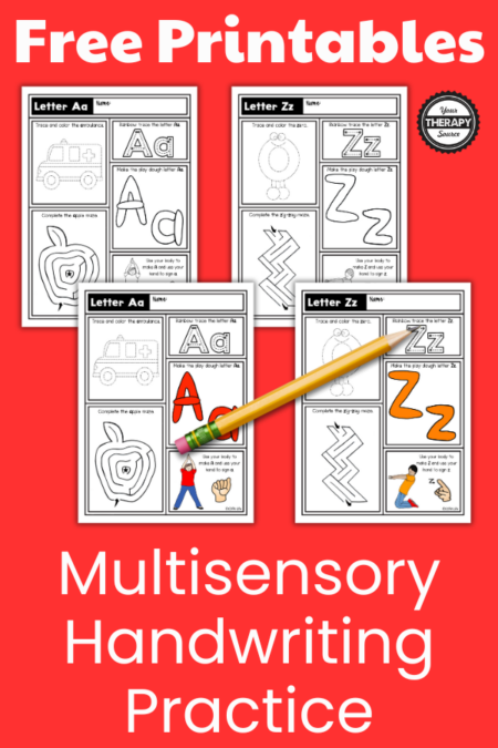 Alphabet Sensory Activities - Free PDF - Your Therapy Source